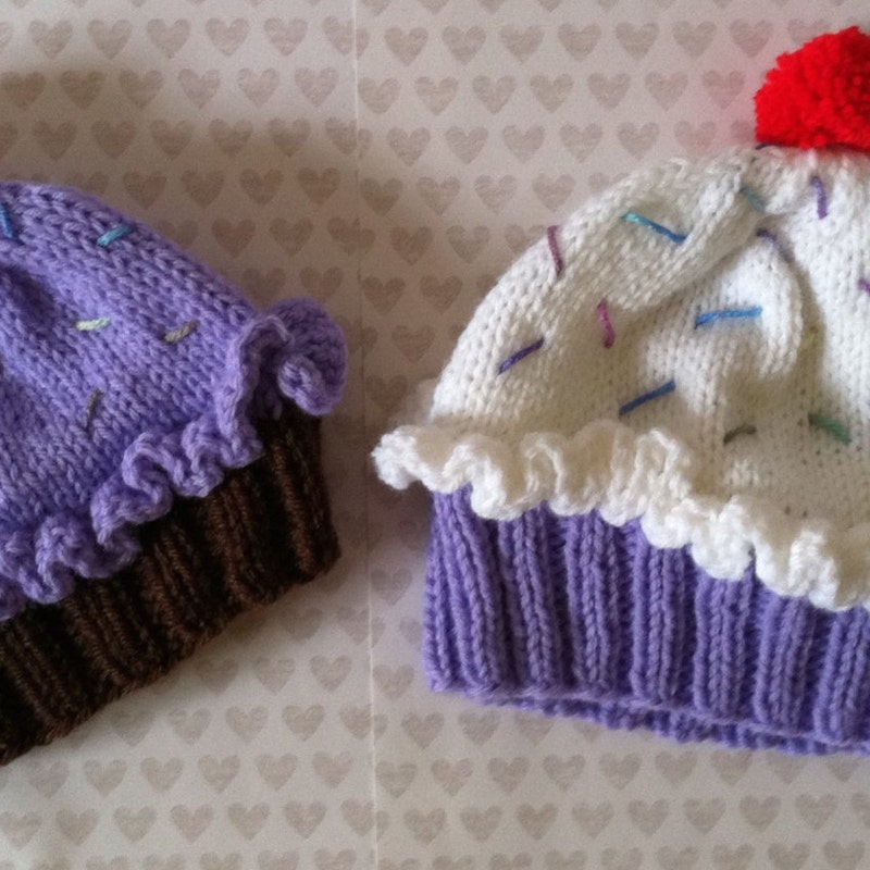 Cupcake Knit Hats - Etsy