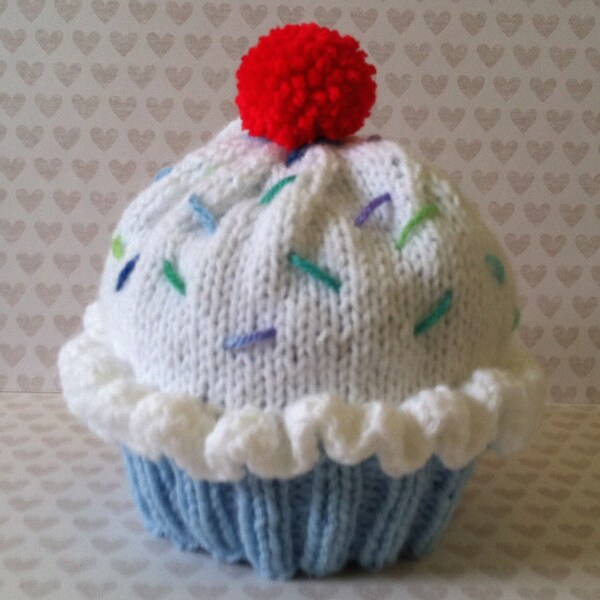 Knit Baby Cupcake Hat Pattern - Etsy