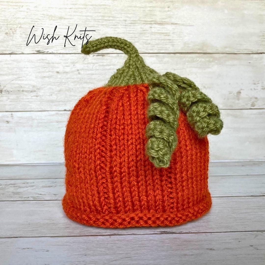 Pumpkin or Jack-o-lantern Baby Knit Hat - Etsy