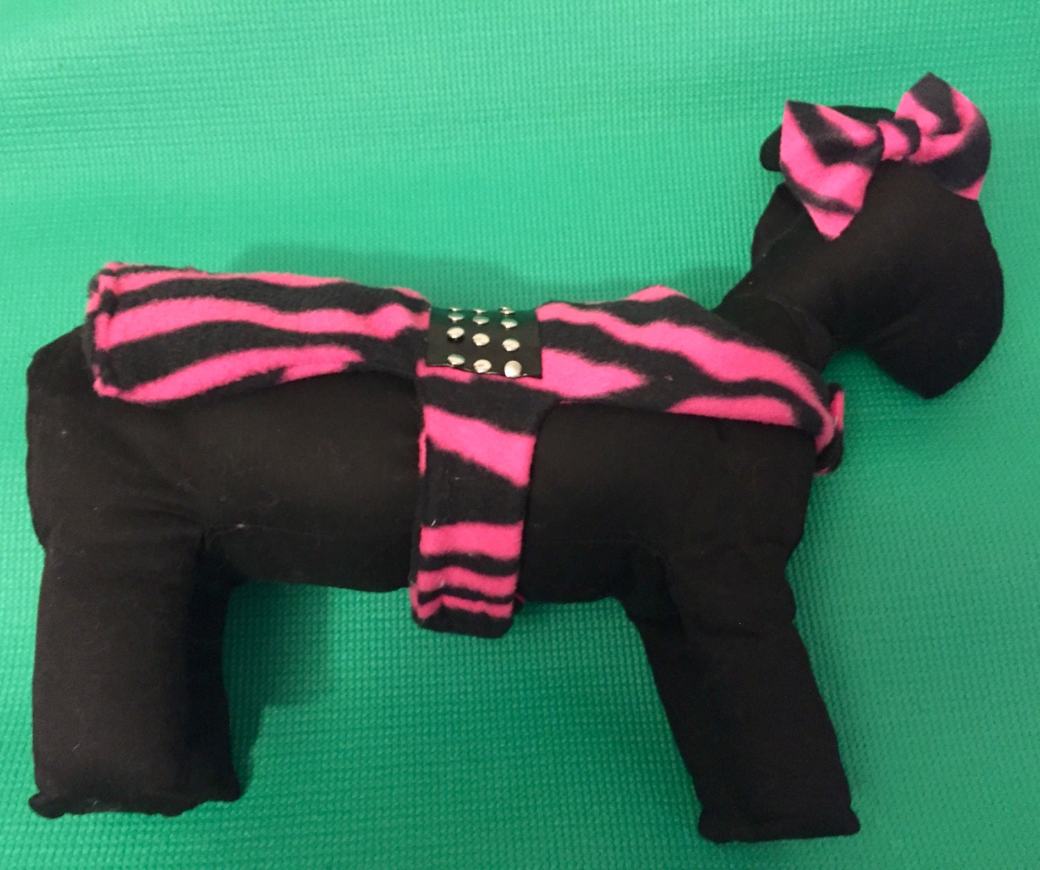 Pink and Black Zebra Print Fleece Pet Jacket, Fleece Pet Jacket, Fleece ...