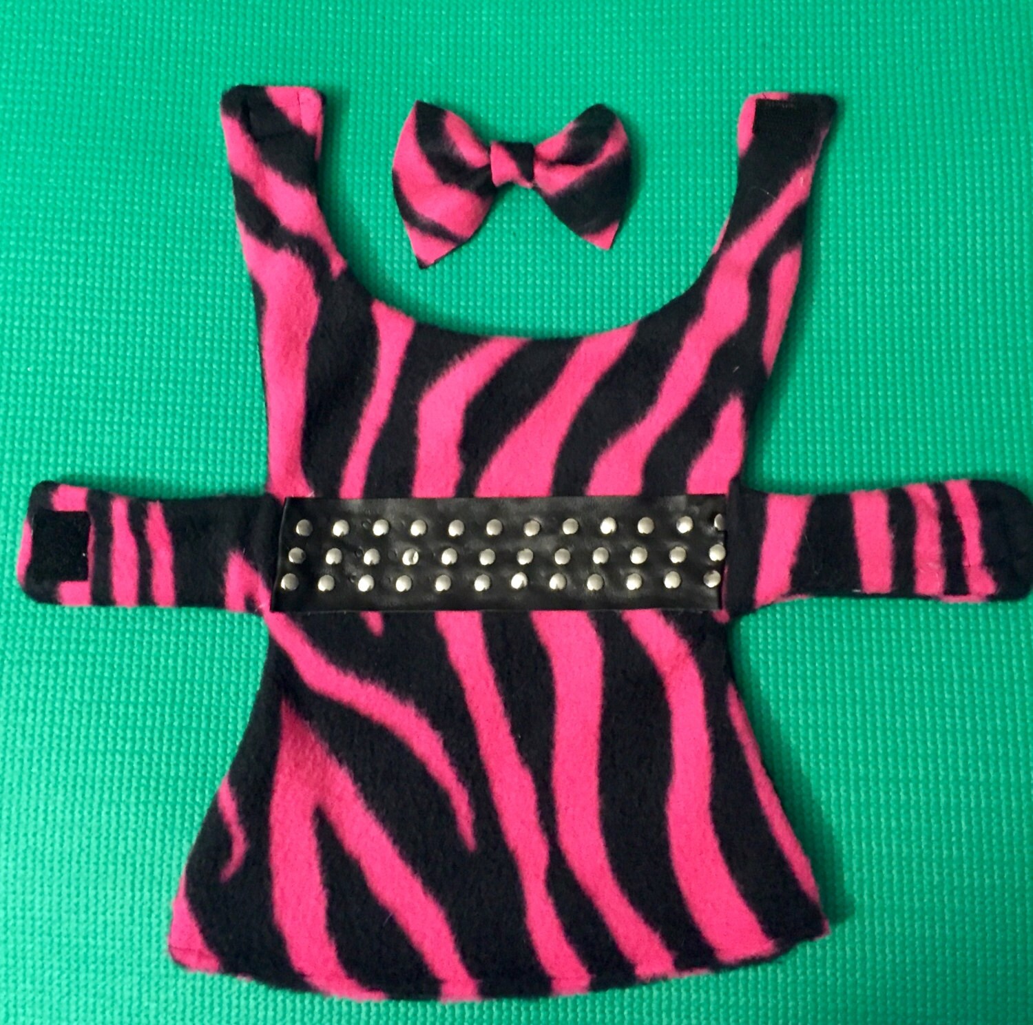 Pink and Black Zebra Print Fleece Pet Jacket, Fleece Pet Jacket, Fleece ...