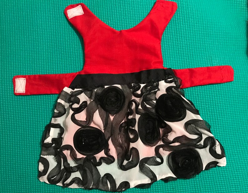 Fancy Dog Dress Red and Black Dog Dress Fancy Pet Dress - Etsy