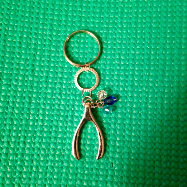 Wishbone Keychain - Etsy
