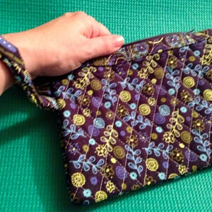 Quilted Wristlet, Floral Quilted Wristlet, Women's Wristlet, Girl's ...