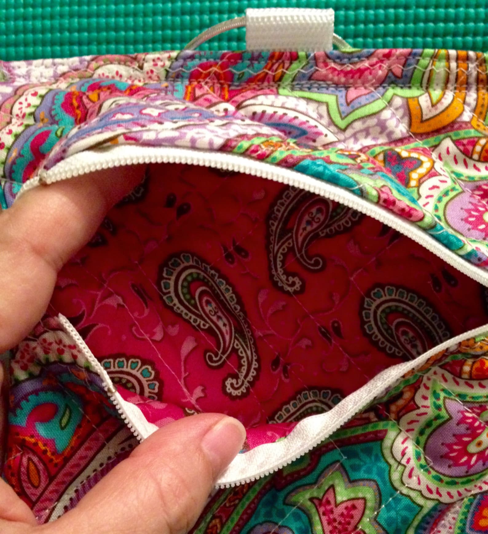 Quilted Bracelet Wristlet, Quilted Wristlet, Bright Quilted Wristlet ...