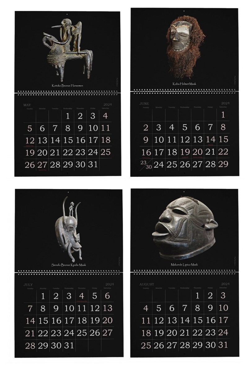 Calendar African Art Monthly Wall Calendar for 2024 Images of African ...