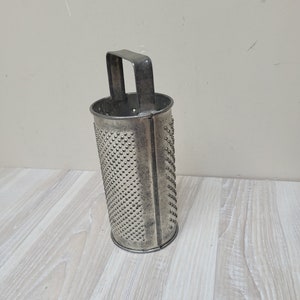 Round Tube Cylinder Grater, Vintage Metal Shredder for Potatoes ...