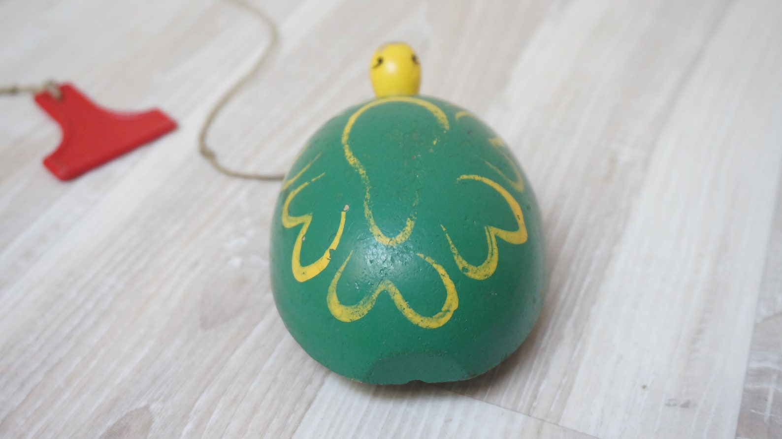 BRIO Wooden Turtle on Wheels Pull Along String Toy Baby Kid | Etsy