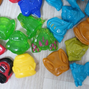 10 zufällig ausgewählte Dracco Heads Crazy Bones Gogos Sammlung ...