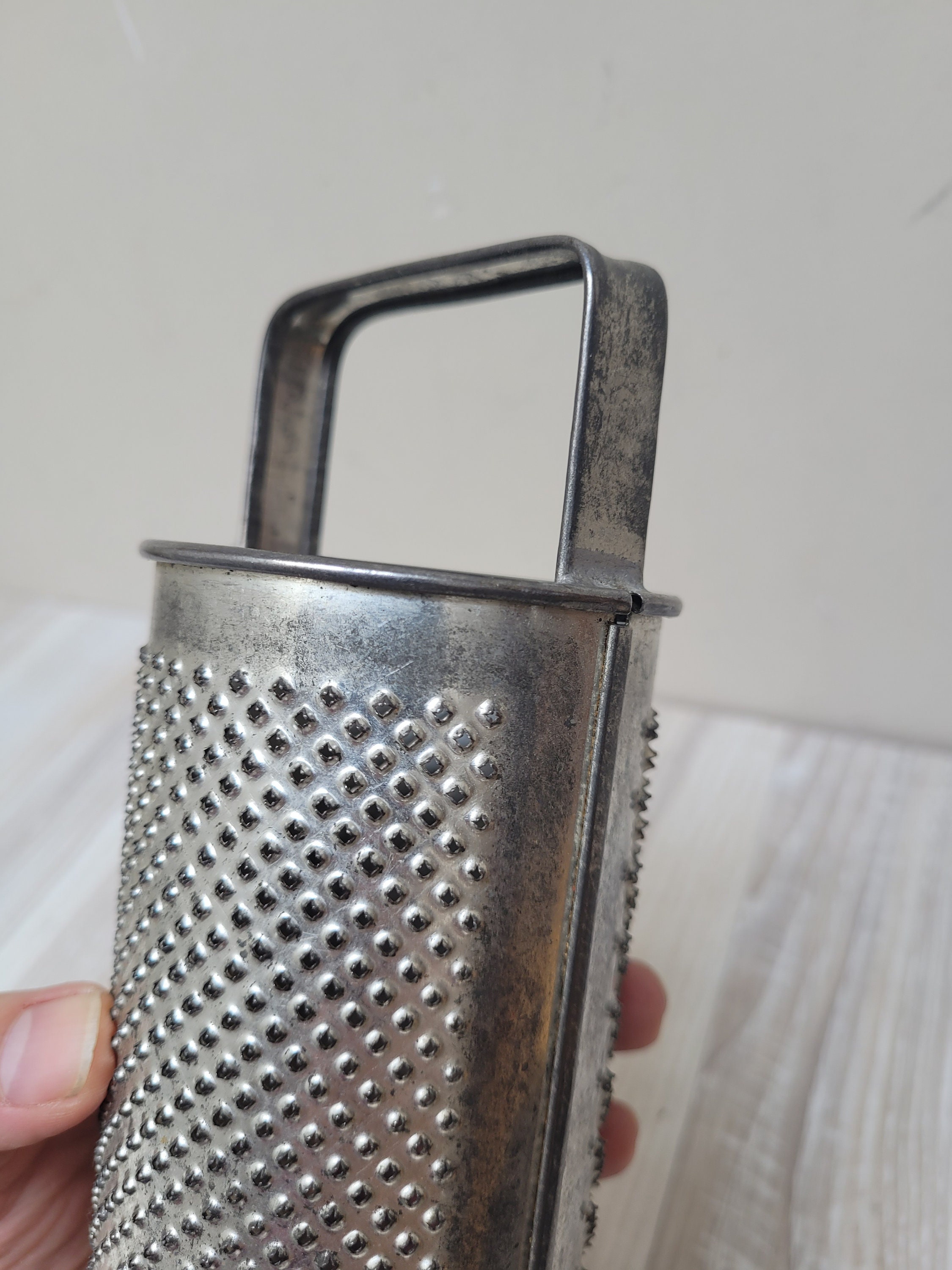 Round Tube Cylinder Grater, Vintage Metal Shredder for Potatoes ...