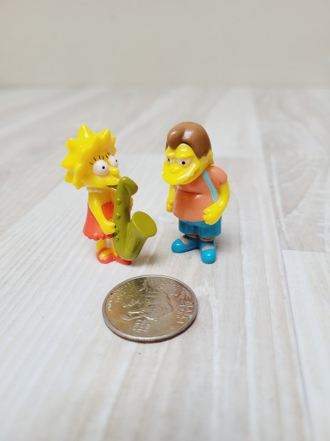 The Simpsons 2 Figurine Set, Lisa and Nelson Figure by Fox Company ...