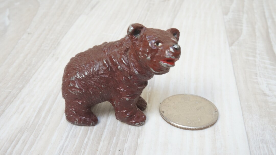 Lead Metal Bear Figurine, Sold Heavy Vintage Retro Collectible Mini ...