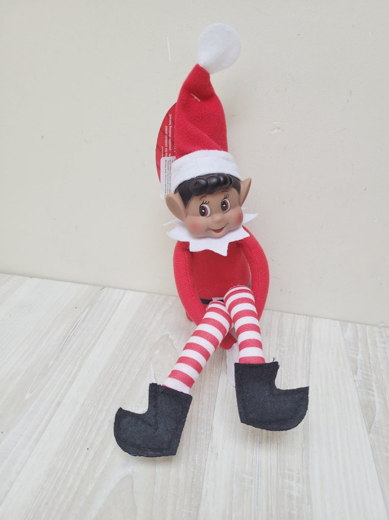 Choose Knee Hugging Elf Behaving Badly, Gnome Doll, Christmas Retro ...