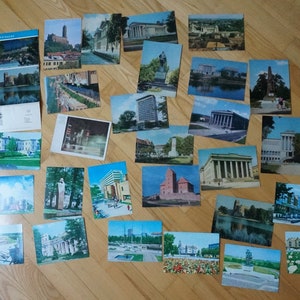 Lithuanian Towns Postcards in Folders, Palanga Anyksciai Rumsiskes Card ...