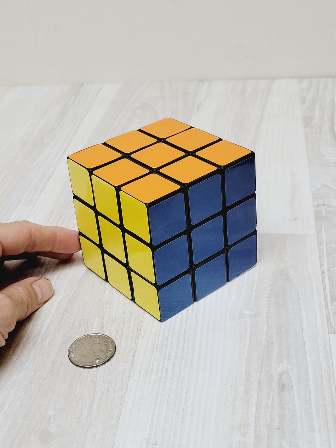 JUMBO Rubik's Cube Logic Game Soviet Kid Toy Plastic Vintage Retro USSR ...