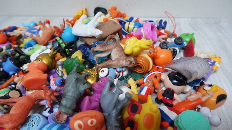 Lot of Random Mini Figurines Animal Human Monster Kinder | Etsy