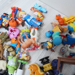 Lot of Random Mini Figurines, Animal Human Monster, Kinder Surprise ...