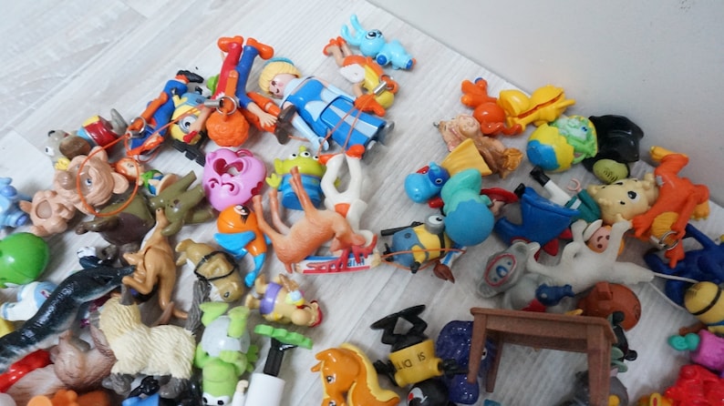 Lot of Random Mini Figurines Animal Human Monster Kinder | Etsy