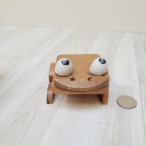 Wooden Frog Clacker, Clacking Click Clack Toy, Vintage Kid Retro ...