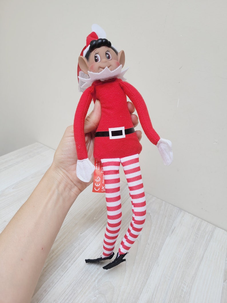 Choose Knee Hugging Elf Behaving Badly, Gnome Doll, Christmas Retro ...