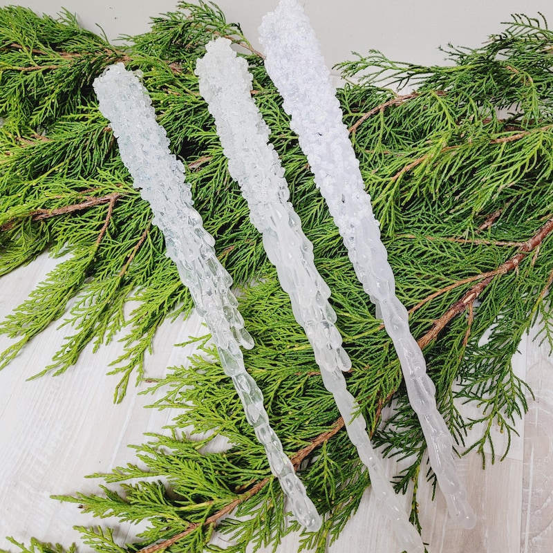 Long Icicle Ornaments - Etsy UK