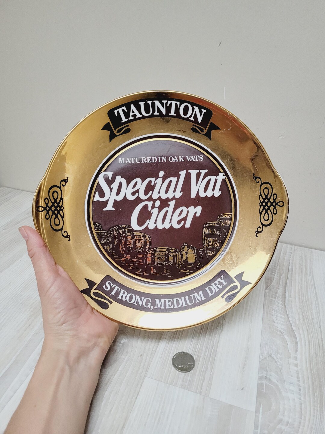 Taunton Cider Special Vat Advertising Plate, Pub Bar Porcelain Tray ...