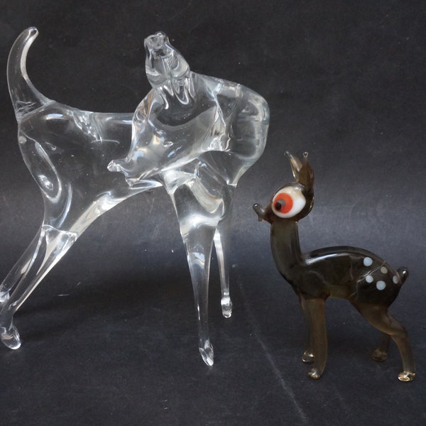 Murano Glass Roe Deer Etsy