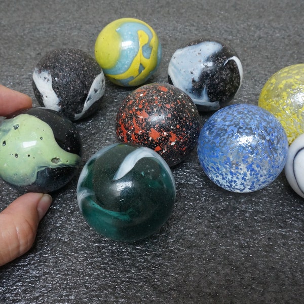 Large Glass Marbles - Etsy