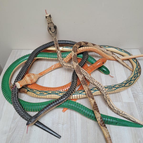 Realistic Rubber Snakes - Etsy