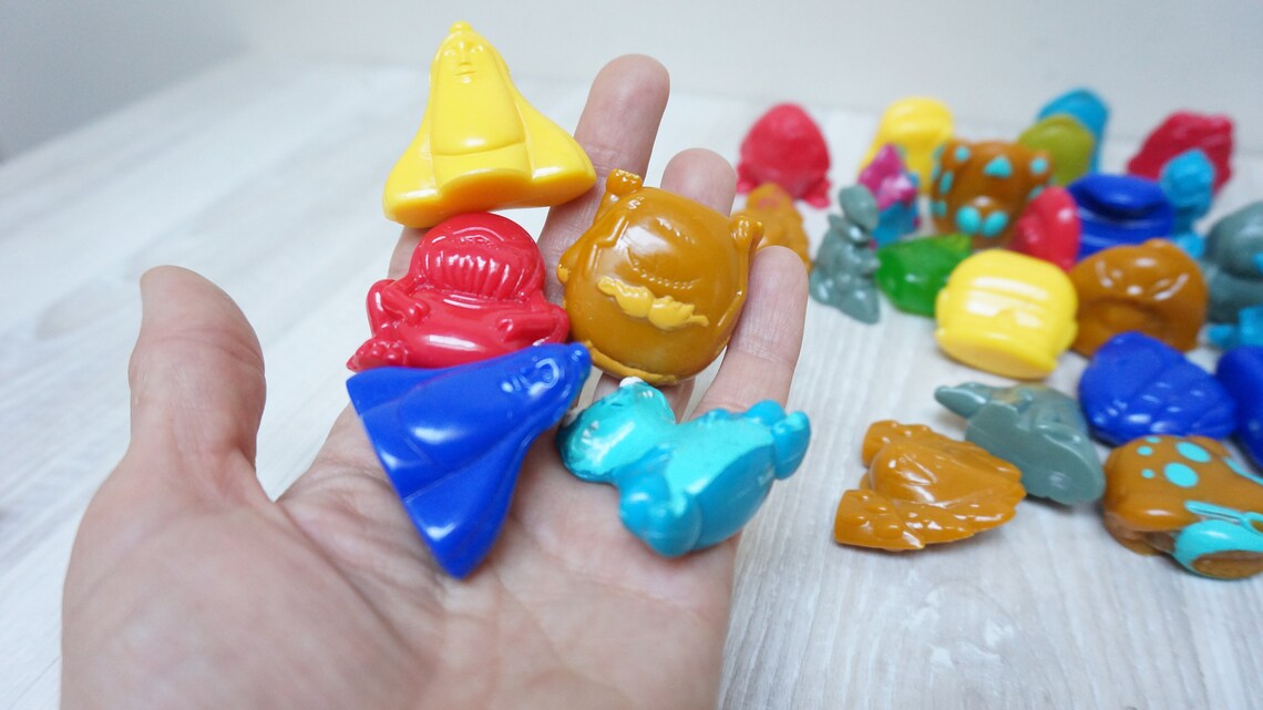 10 zufällig ausgewählte Dracco Heads Crazy Bones Gogos Sammlung ...