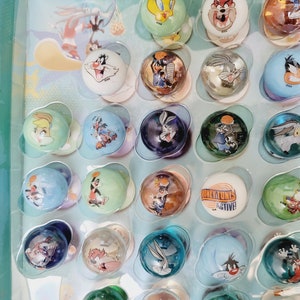 37 Looney Tunes Marbles Set in Box of Comics Cartoon Children Retro ...
