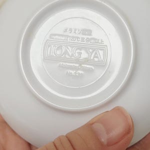 Set of 3 Small Melamine Plates by Long Ya, Pink Longevity Pattern Mei ...