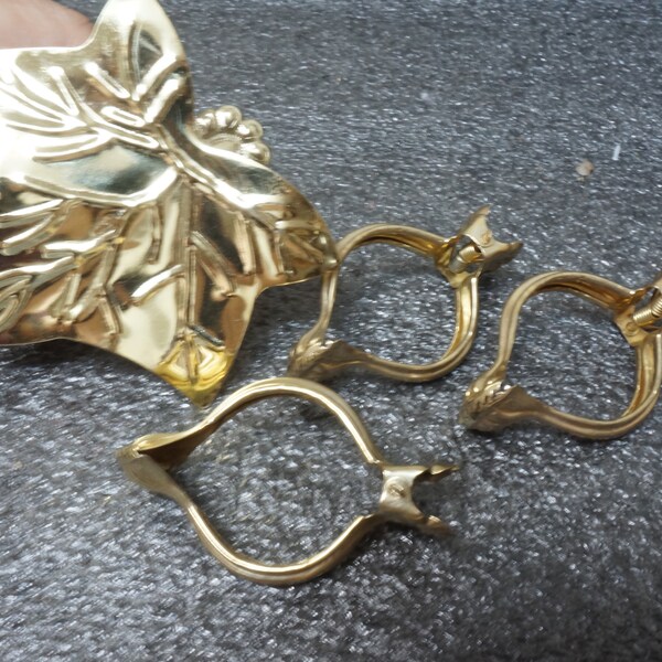 Brass Curtain Clips - Etsy UK