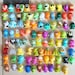 10 or 20 Random Crazy Bones Gogos Mini Monster Plastic Figurines Retro ...