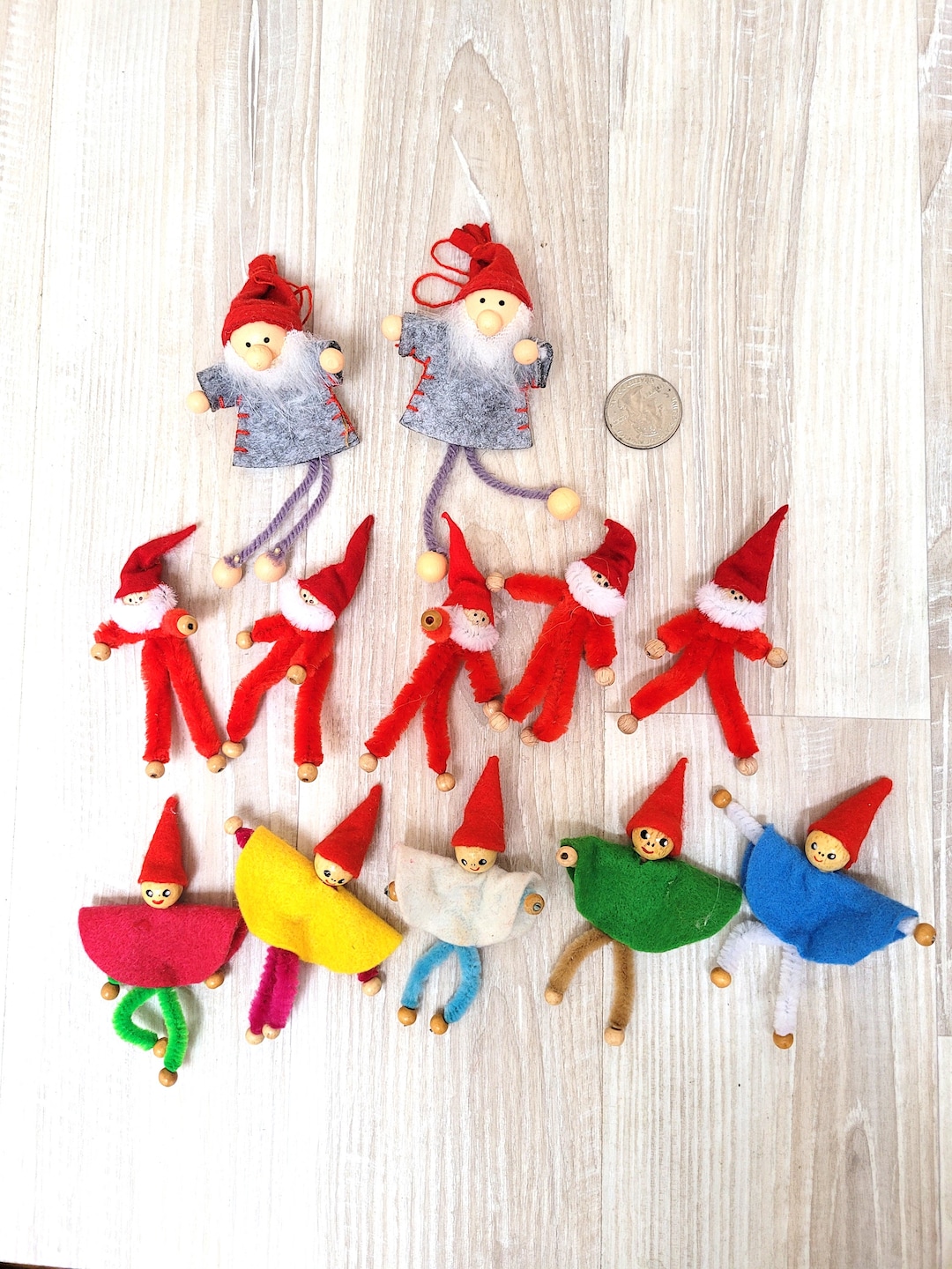 12 Swedish Gnome Ornament, Scandinavian Tomte Nisse Santa Elf Elves ...