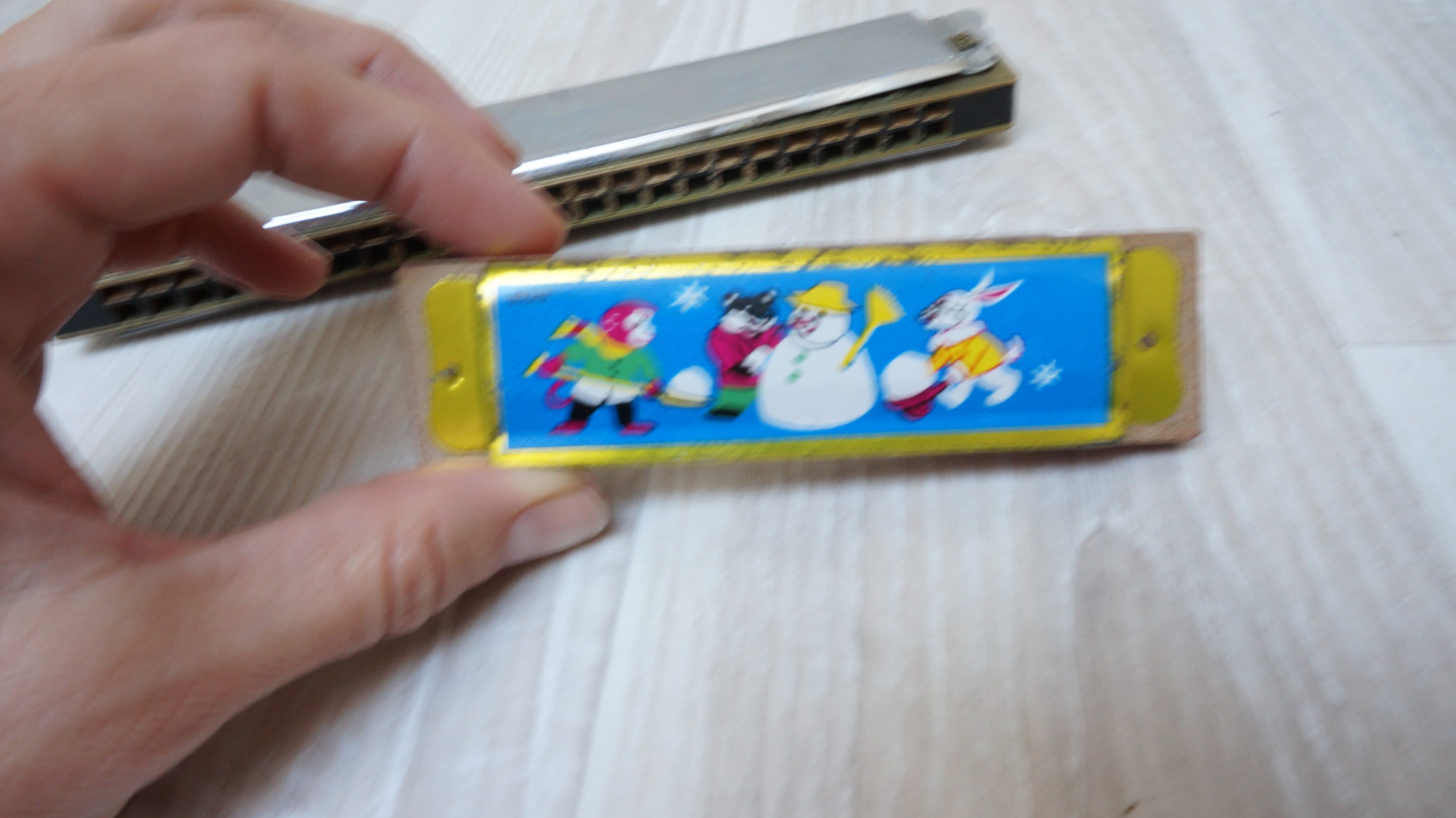 2 Harmonicas Vintage Blessing Harmonica Pink Blue Tin Metal - Etsy Canada