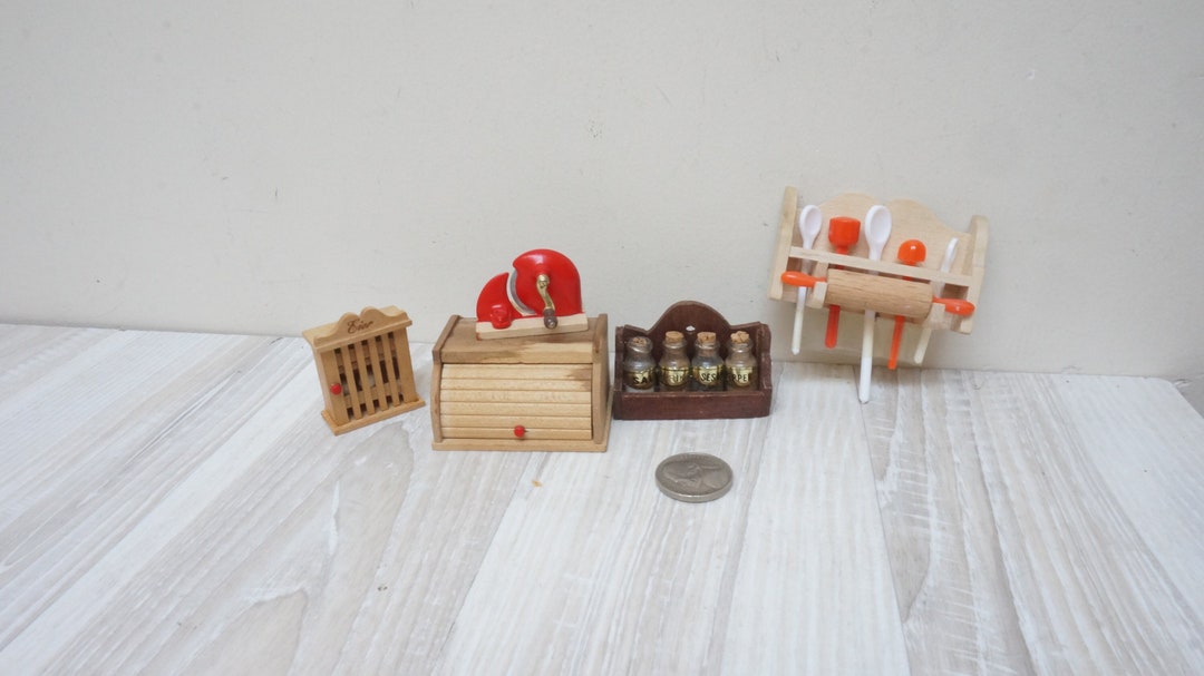 Choose 1:12 Bodo Hennig Dollhouse Miniature Kitchen Utensils Bread Eggs ...