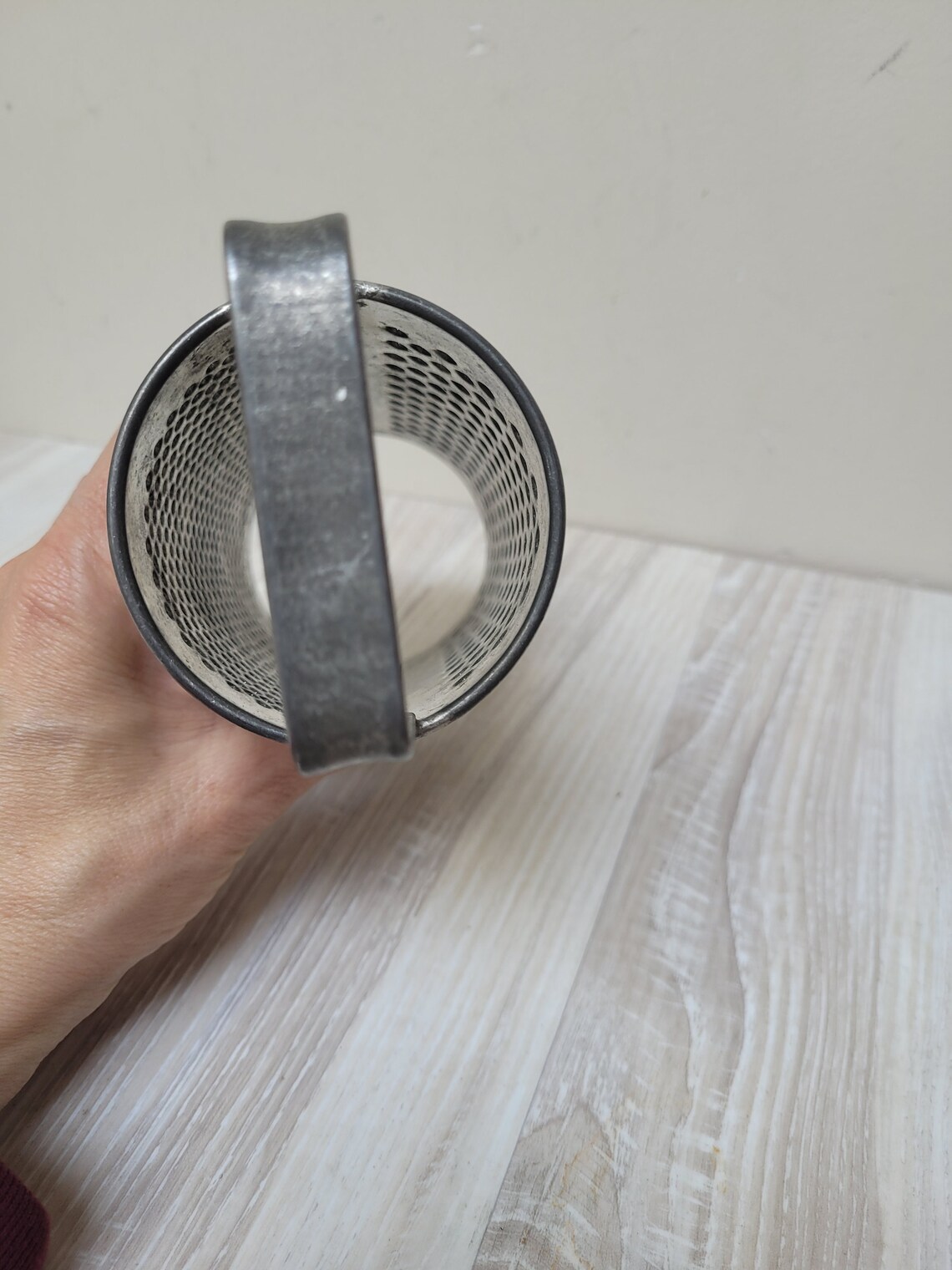 Round Tube Cylinder Grater, Vintage Metal Shredder for Potatoes ...