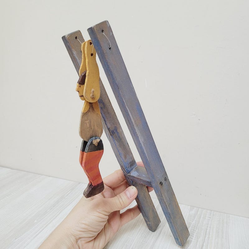 Wooden Acrobat Toy - Etsy