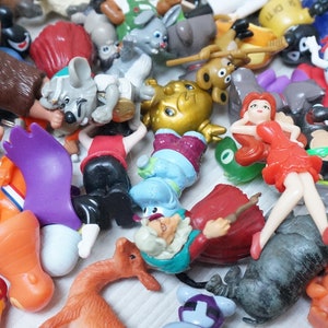 Lot of Random Mini Figurines, Animal Human Monster, Kinder Surprise ...