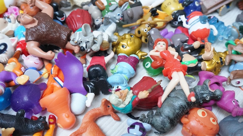 Lot of Random Mini Figurines Animal Human Monster Kinder | Etsy