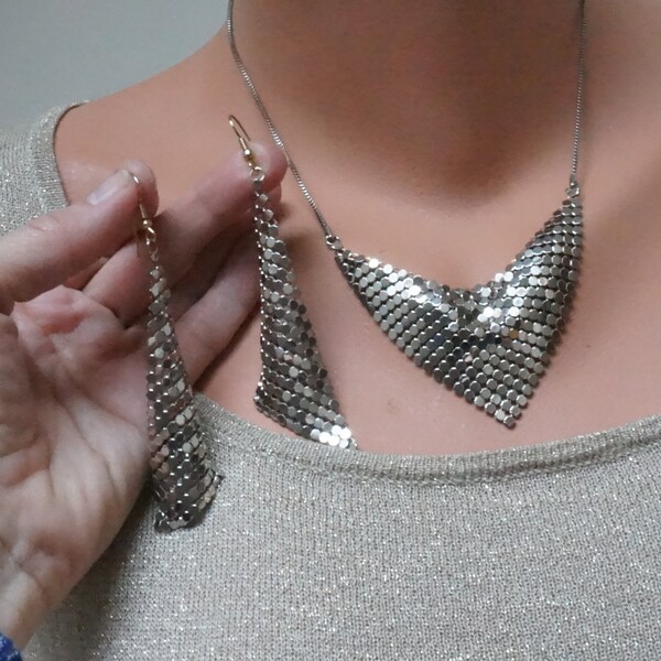 Metal Mesh Necklace - Etsy