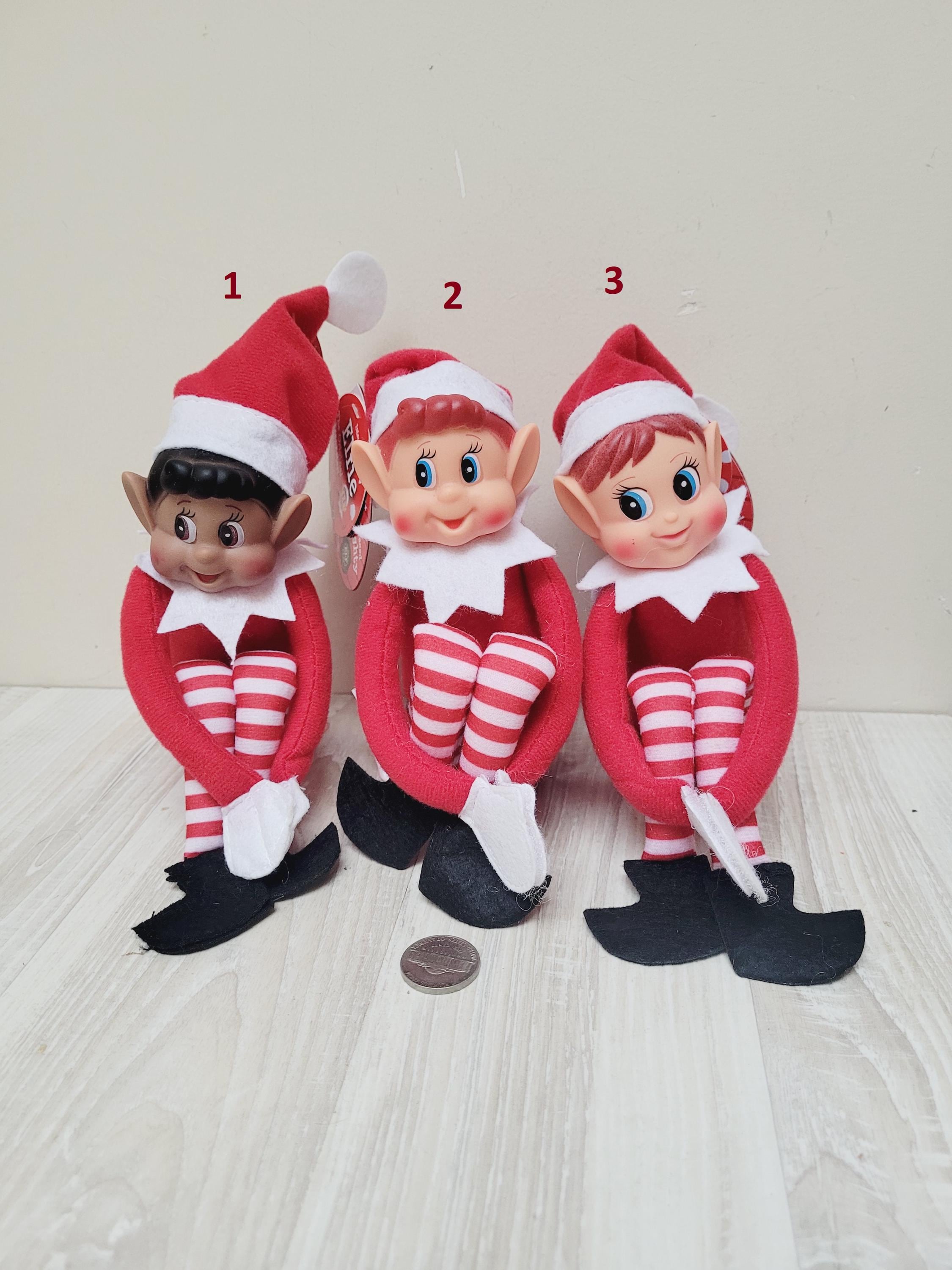 Choose Knee Hugging Elf Behaving Badly, Gnome Doll, Christmas Retro ...