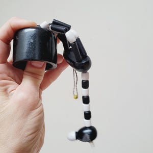 Wooden Push Button Easter Rabbit Giraffe Horse Dog Bunny Puppet ...