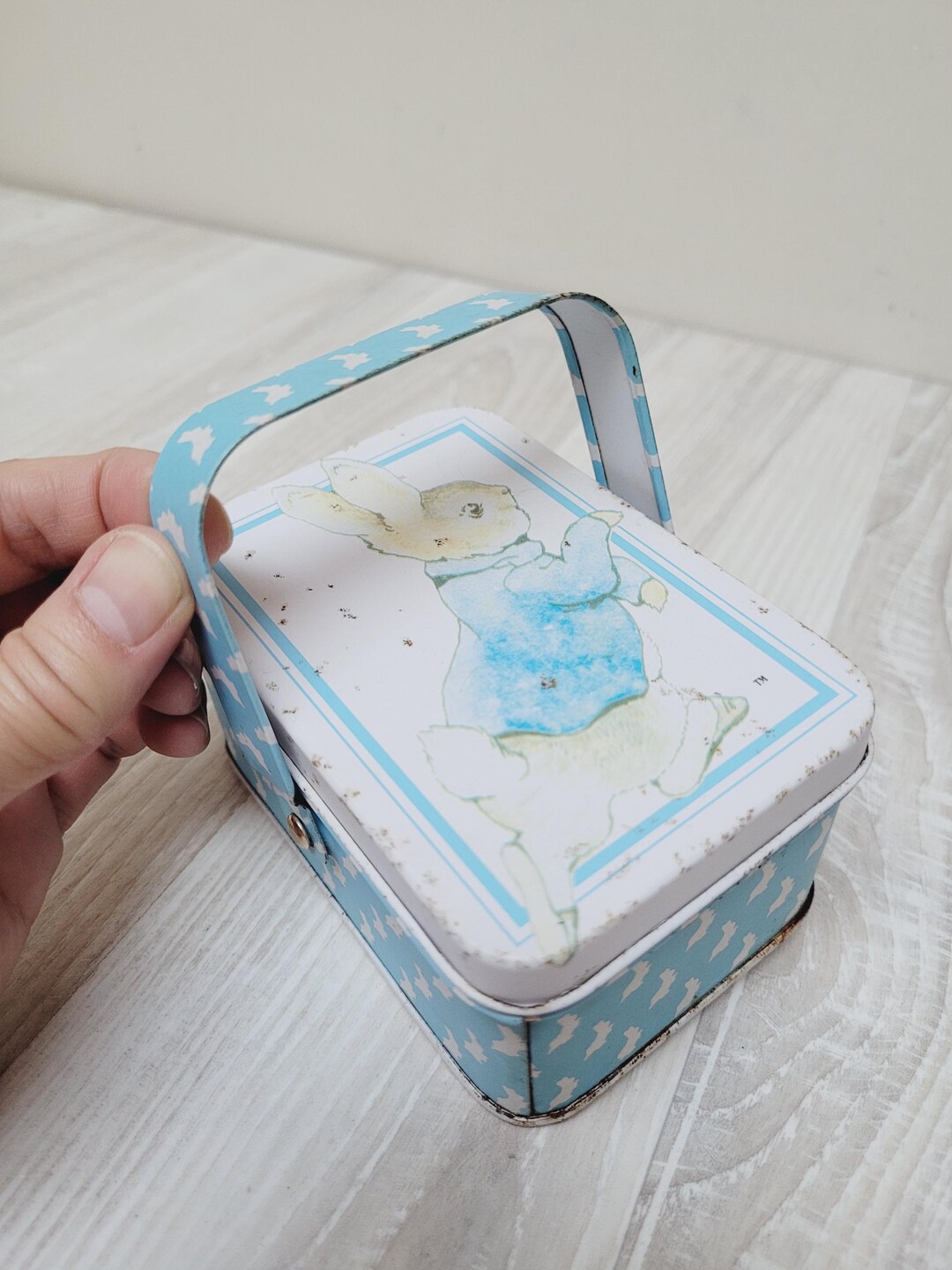 Little Peter Rabbit Tin With Handle, Mini Lunch Box, Beatrix Potter ...