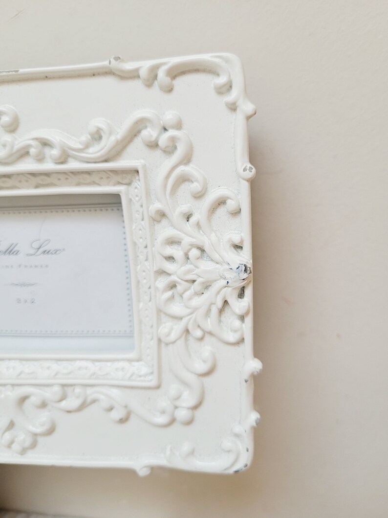6 Frame Collage for Little Photo, Bella Lux White Enamel Metal Hanging ...