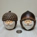 2 Ceramic Acorn Shaped Gnome Figurine, Old Tomte Nisse Figure Christmas ...