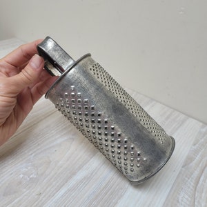 Round Tube Cylinder Grater, Vintage Metal Shredder for Potatoes ...