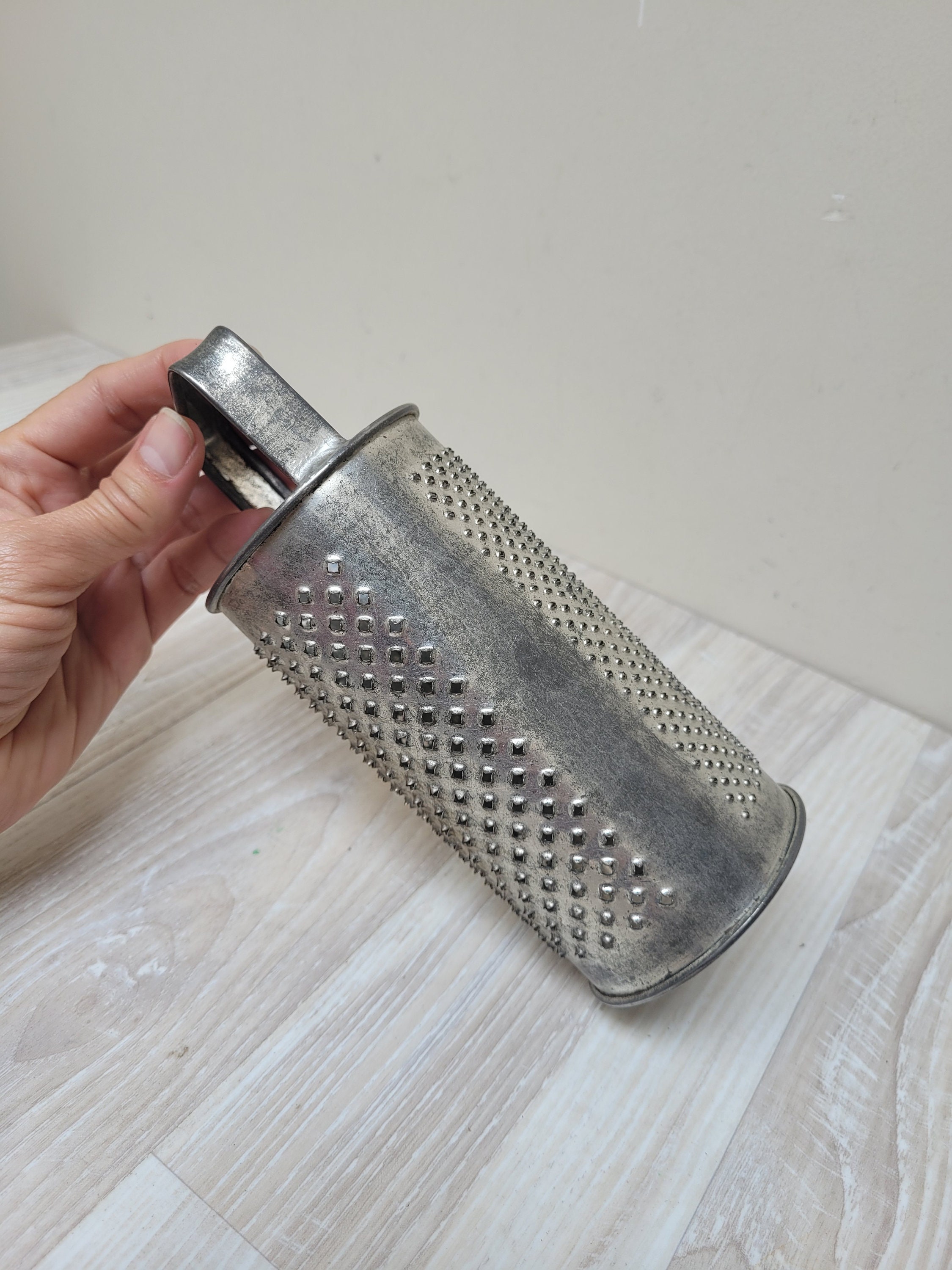 Round Tube Cylinder Grater, Vintage Metal Shredder for Potatoes ...