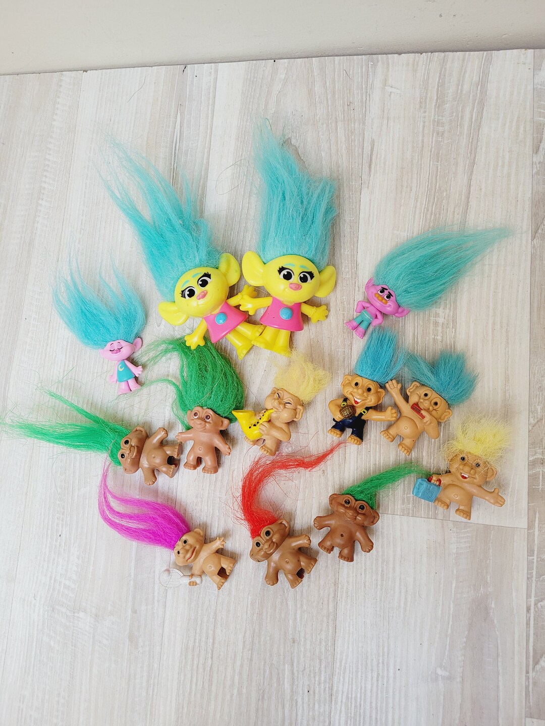 RESERVED 13 Miniature DAM Denmark, Hasbro, Weetos Troll Pencil Toppers ...